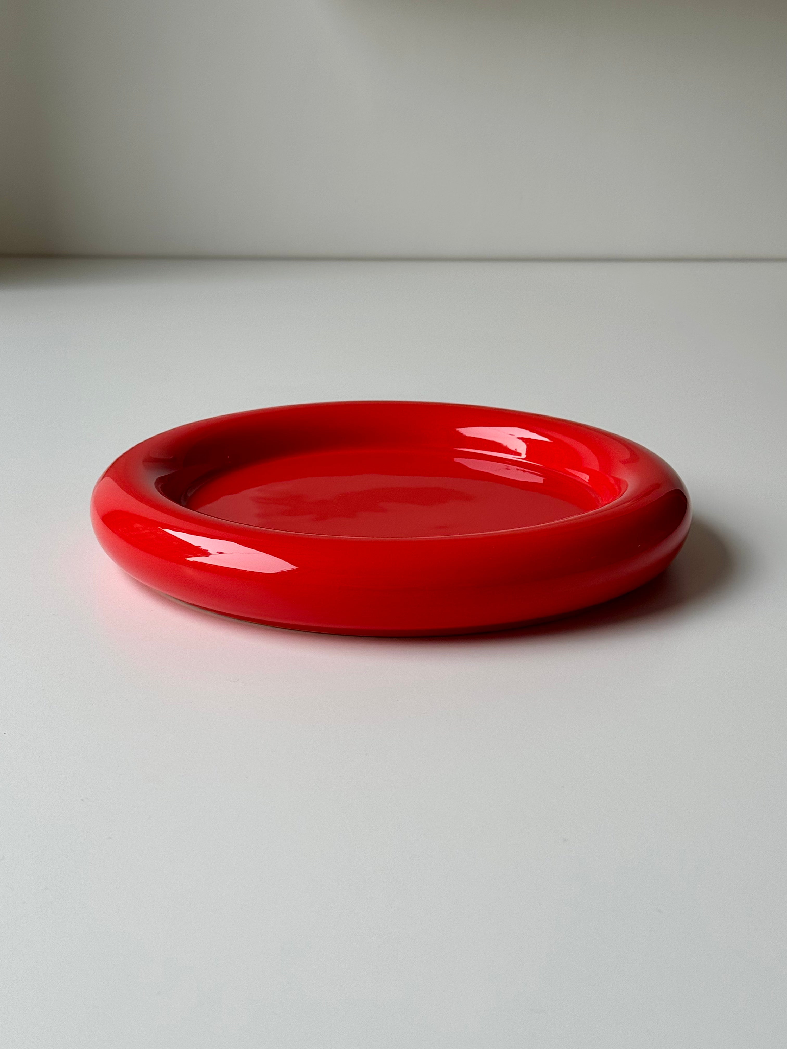 Chunky Plate // Red – DANSKshop.com